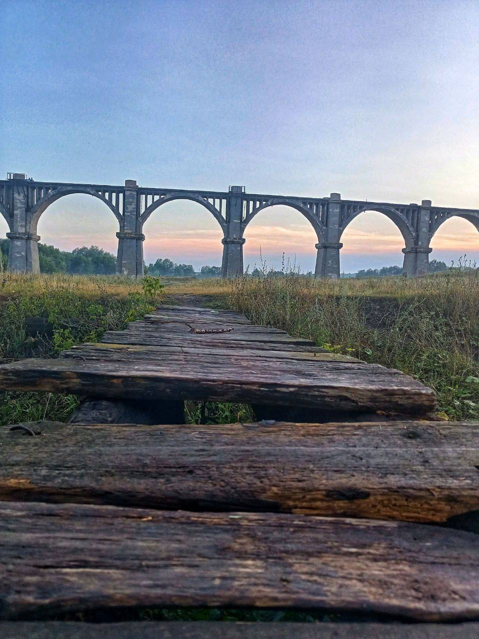 Ruins of an aqueduct bridge near Kanash in Chuvashia : Free Idel-Ural